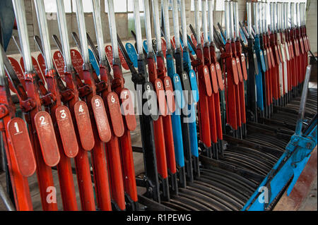 Mechanical point and signal interlocking used on UK railways until ...