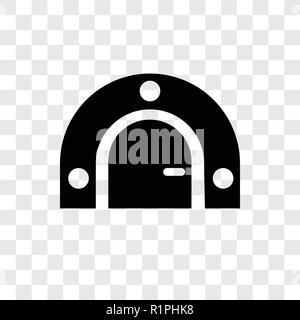 Bunker vector icon isolated on blue background, sign and symbol Stock ...