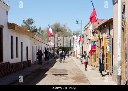 Street scene at San Pedro de Atacama, Chile Stock Photo - Alamy