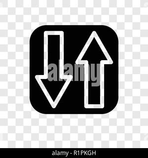 Descending file sort flat white icons on round color backgrounds Stock ...