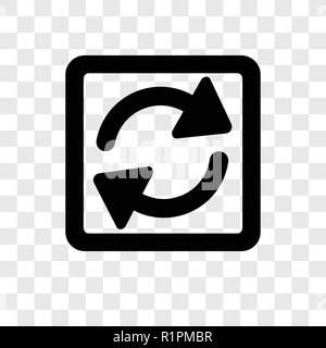 Loading Arrows vector icon isolated on transparent background, Loading ...