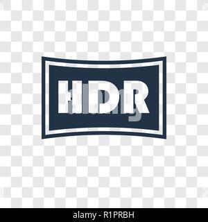 HDR Icon, High Dynamic Range Ultra HD 4K symbol label Stock Vector ...