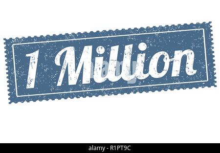 1 million banner design on white background, vector illustration Stock ...
