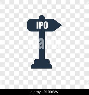ipo market icon, black vector sign with editable strokes, concept ...