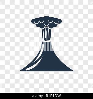 Prehistoric volcano icon cartoon vector. Volcanic eruption. House ...