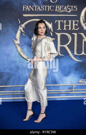 London, 13th Nov, 2018. Poppy Corby Tuech attends the premiere of the ...