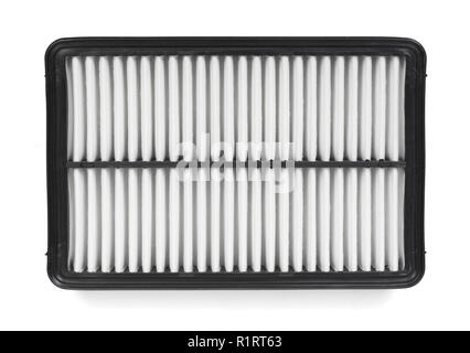 Flat Engine air filter isolated on white background Stock Photo - Alamy