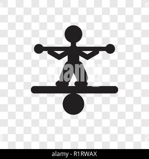 A woman and a man walking on a tight rope. Concept for moving ahead ...