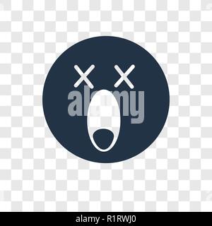 Death emoji black vector concept icon. Death emoji flat illustration ...
