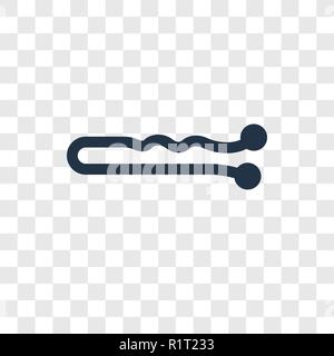 Clip vector icon isolated on transparent background, Clip transparency ...