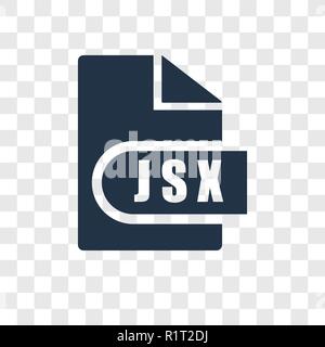 Jsx vector icon isolated on transparent background, Jsx transparency ...
