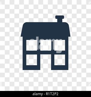 duplex house icon, black vector sign with editable strokes, concept ...