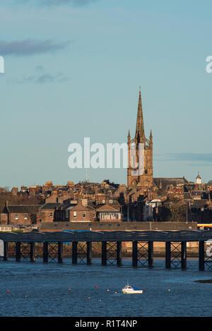 Montrose Railway Bridge, Montrose, Angus, Scotland, UK with the River ...