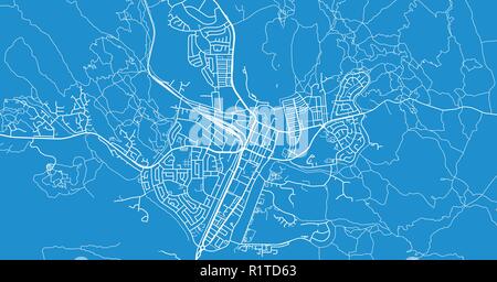 Urban vector city map of Alice Springs, Australia Stock Vector Image ...
