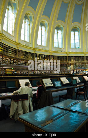 The Library reading room, British Museum, London, England in the late ...