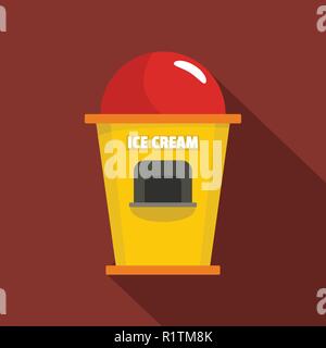 Ice creme trade point icon. Simple illustration of ice creme trade ...