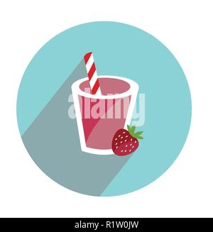 Smoothie icon vector, filled flat sign, solid pictogram isolated on ...