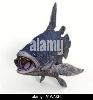 Mawsonia was a extinct coelacanth lobe-finned fish that prowled the ...