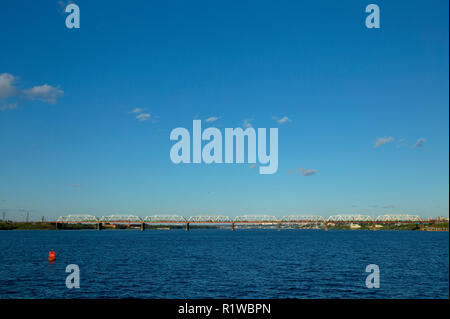 Bridge over the Kama river in Perm Stock Photo - Alamy