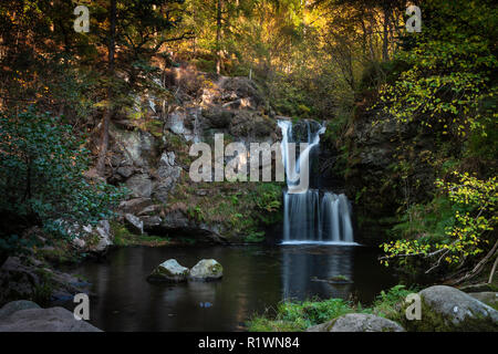 Linn Falls at Aberlour in Moray, Scotland Stock Photo - Alamy