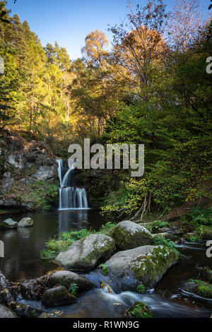Linn Falls at Aberlour in Moray, Scotland Stock Photo - Alamy