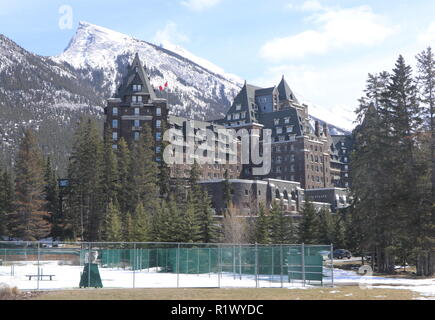 Banff in April Stock Photo - Alamy