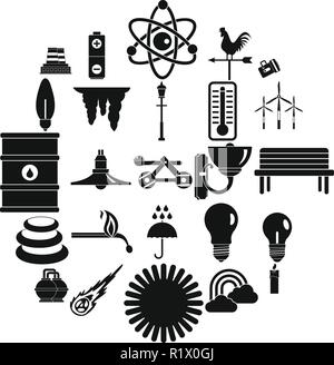 Glare icons set, simple style Stock Vector Image & Art - Alamy