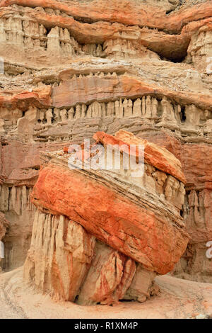 Eroded sedimentary rocks of the Dove Spring Formation, Red Rock Canyon ...