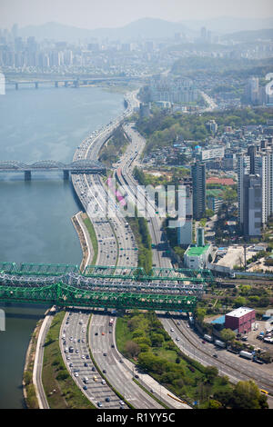 View of Seoul from 63 Building, Korea Stock Photo - Alamy