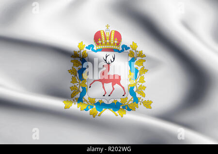 Novgorod modern and realistic closeup flag illustration. Perfect for ...