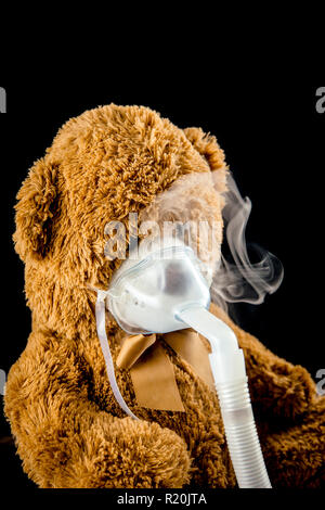 Steam mist from Nebulizer or nebuliser electrical machine drug delivery ...