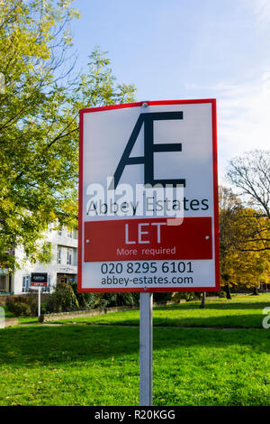 Let By, Letting agents signs, Bromley road, Catford, Borough of ...