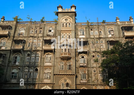 INDIA, Mumbai (Bombay): Colaba Area Architecture: Buckley Court Stock ...