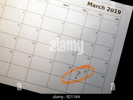 March 29, 2019, Brexit-date, Freiburg, Feb. 6. , 2019 | usage worldwide ...