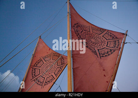 The Marumaru Atua, a 22-metre modern 'vaka' built in the style of ...