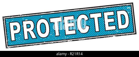 protected stamp. square grunge sign on white background Stock Vector Image & Art - Alamy