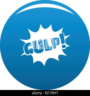 Comic boom gulp icon. Simple illustration of comic boom gulp vector ...