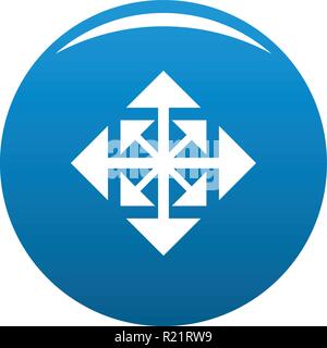 Cursor displacement arrow icon. Simple illustration of cursor displacement arrow vector icon for ...