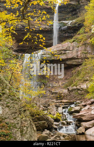 Kaaterskill Falls and Fall Foliage in The Catskill Mountains in upstate ...