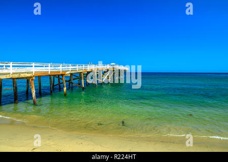 Wooden Pier by the Pacific Ocean West Coast Stock Photo - Alamy
