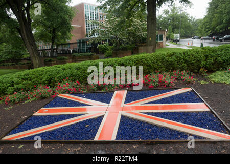 British Embassy flag. The flag is the Union Flag, or Union Jack, with ...