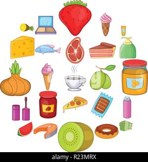 Repository icons set, cartoon style Stock Vector Image & Art - Alamy