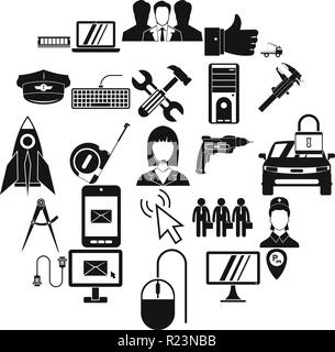 Sustenance icons set, simple style Stock Vector Image & Art - Alamy