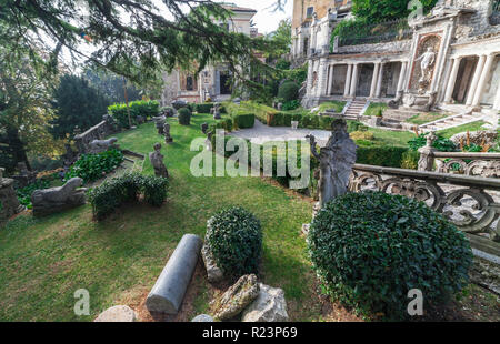 Varese OCT 2018 ITALY - villa in the square of arrival of the sacred ...