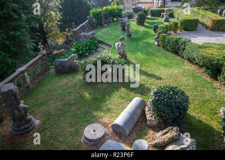 Varese OCT 2018 ITALY - villa in the square of arrival of the sacred ...