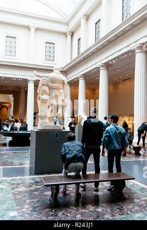 The Greek and Roman Art wing at the Metropolitan Museum of Art contains ...
