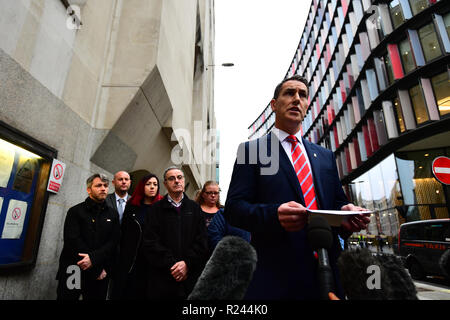 DCI Paul Considine speaking to reporters outside the Old Bailey in ...