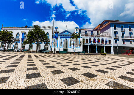 Old historic buildings in Azores Islands, Portugal Stock Photo - Alamy