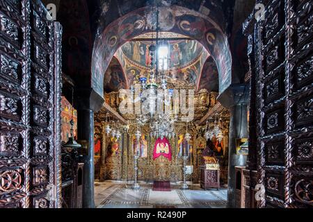 The Monastery of Saint John the Theologian, The Main Church, frescoes ...