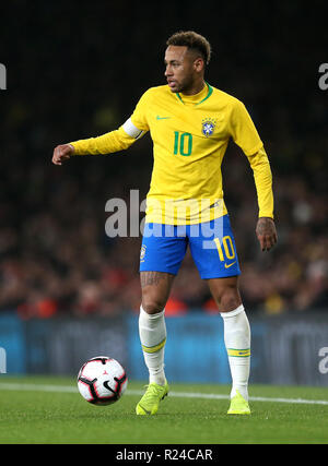 Brazil's Neymar during the International Friendly match at the Emirates ...